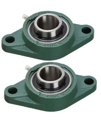 2-Pack 3/4" Bore UCFL204/12 ,Premium 2-Bolt Flanged Mounted Bearings ...