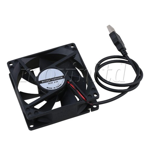 8cm 8025 5V USB Computer Case Fan for for Computer Cabinet Cooling ...