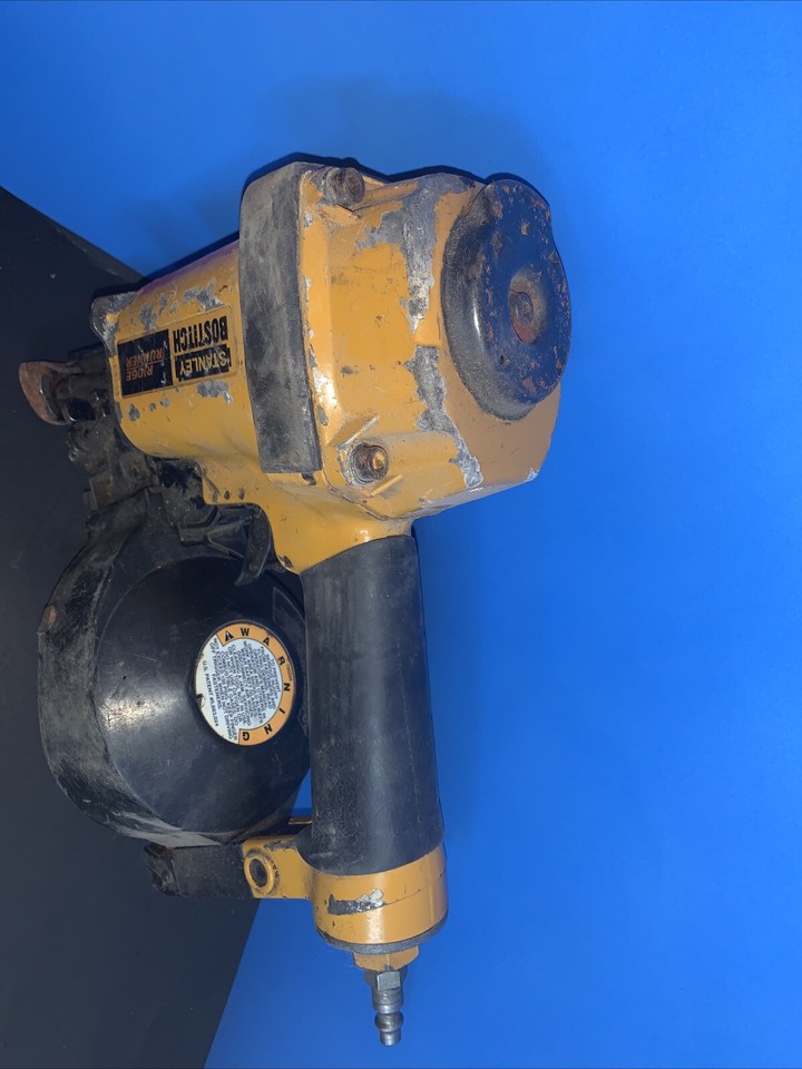 USED WORKING STANLEY BOSTITCH RIDGE RUNNER COIL NAILER ROOFING NAIL GUN ...