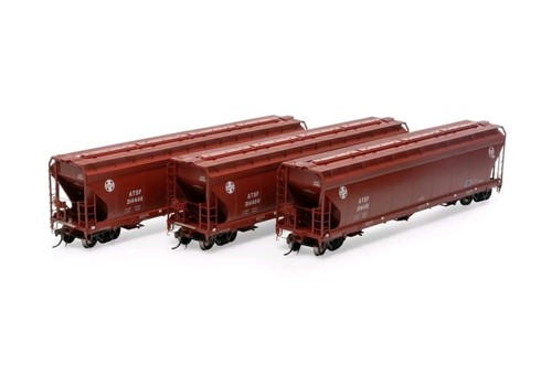 Athearn Genesis HO ATHG15433 ACF 4600 3Bay Center Flow Hopper Santa Fe ...