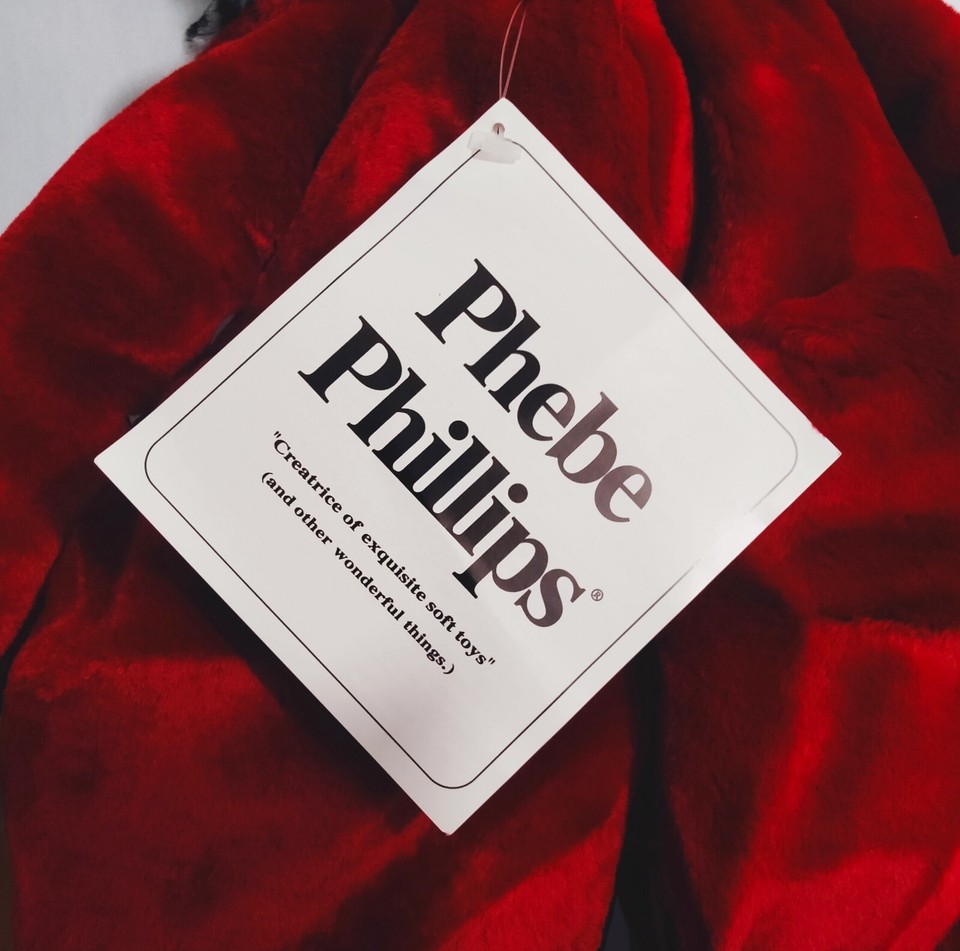 PHEBE PHILLIPS Dancing Plush Bear Rare Vintage Stuffed Animal Large 5 ...