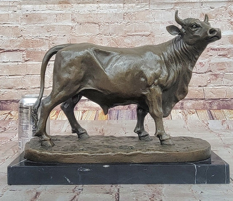 European Bronze Copper Sculpture Abstract Picasso Bull Cow Cattle OX ...