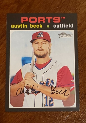2020 Topps Heritage Minors Baseball #94 Austin Beck | eBay