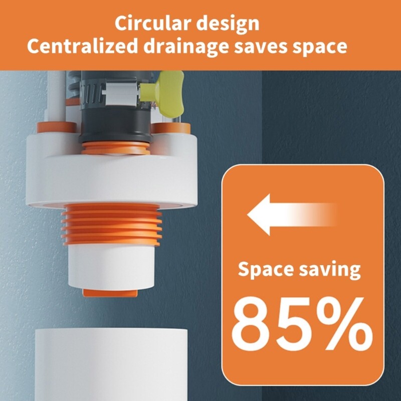 Washing Machine Floor Drain Pipe Tees Sewer Elbow Pipe Tees Washroom ...