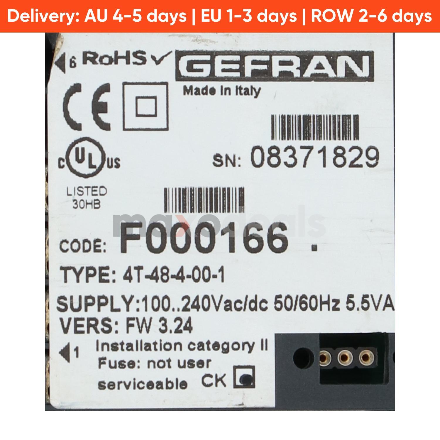 Gefran 4T-48-4-00-1 Digital Panel Meter New NMP | eBay