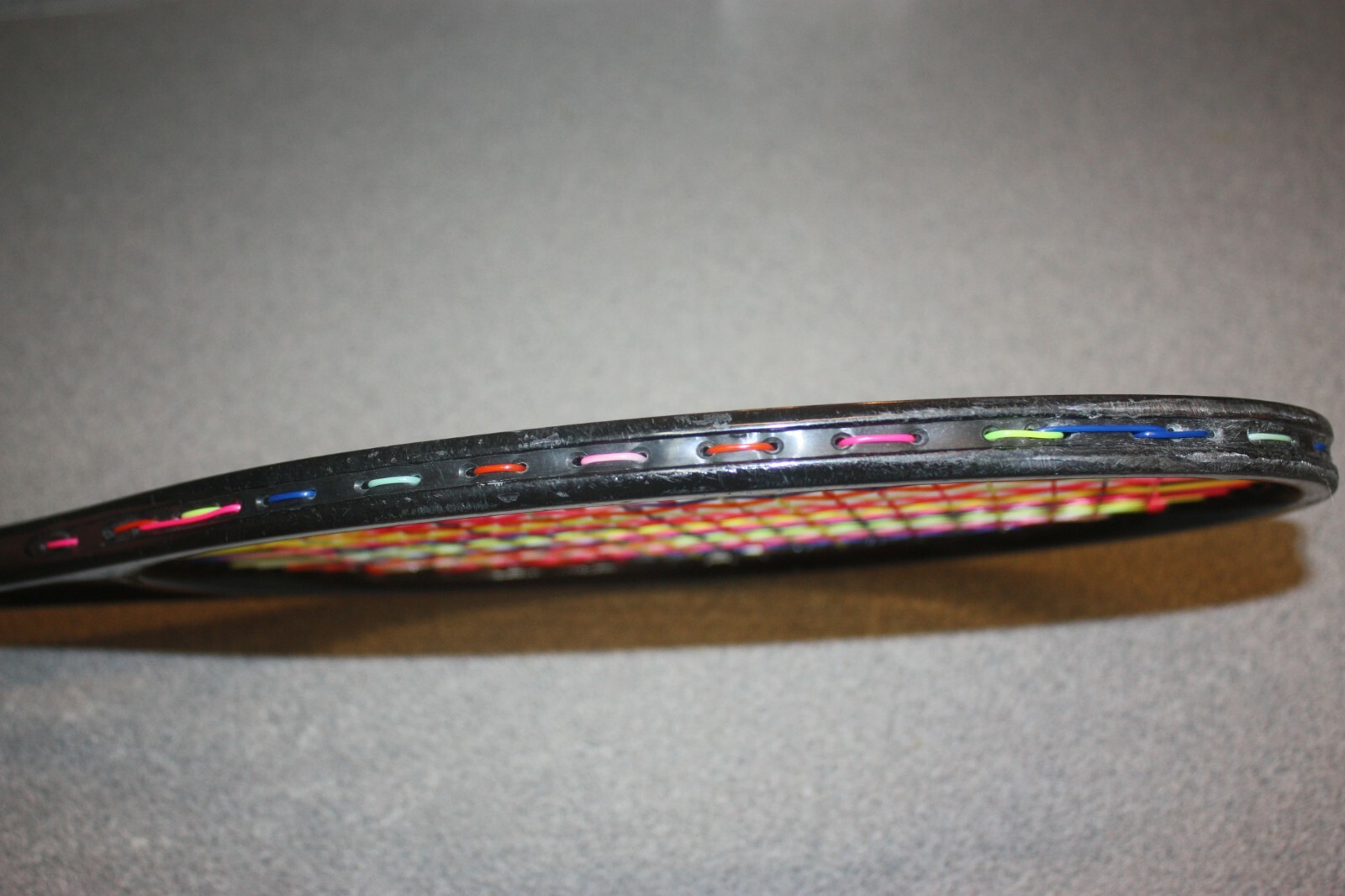 Vintage The Black Ace Pro Kennex 98 Graphite Tennis Racket Rainbow ...