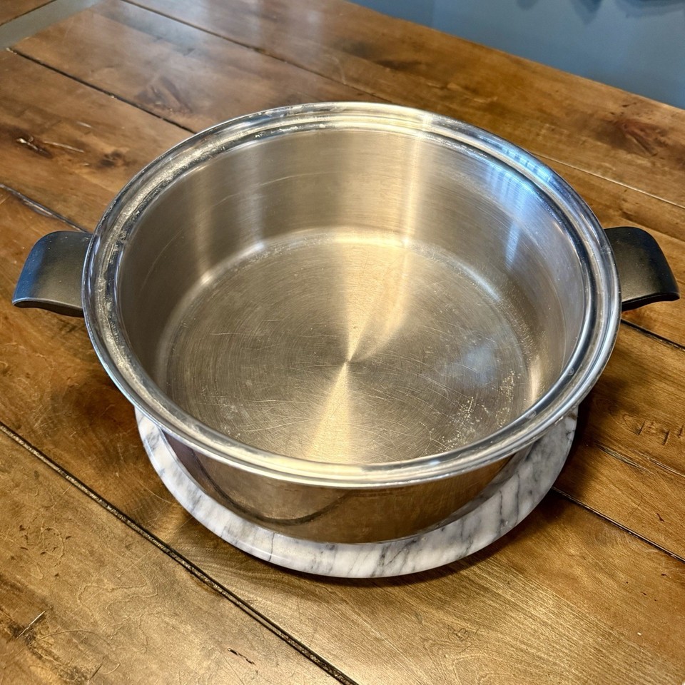 Cutco 6 Qt Dutch Oven Stock Pot & High Dome Cover 5 Ply Aluminum Core ...