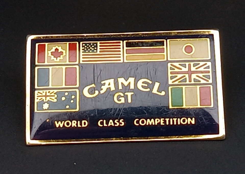 Camel GT series World Class Competition Flags Racing Hat Pin | eBay
