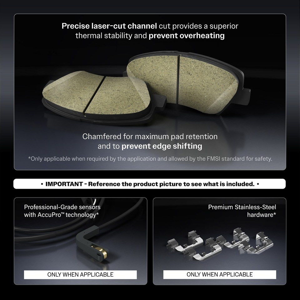 Front Rear Ceramic Brake Pads Kit For 2020-2023 Hyundai Venue 2020-2022 ...