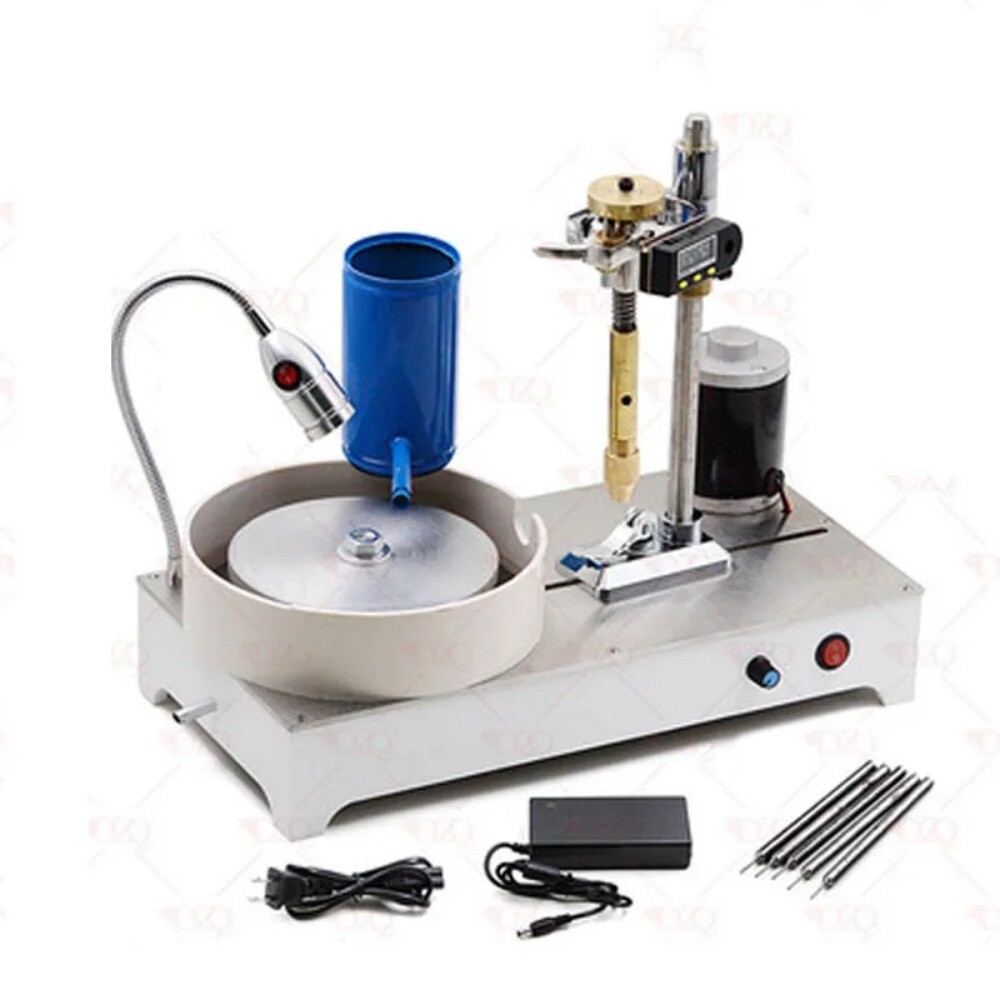 Stainless Steel Lapidary Machine 0-1800Rpm Faceted Gemstone Polishing ...