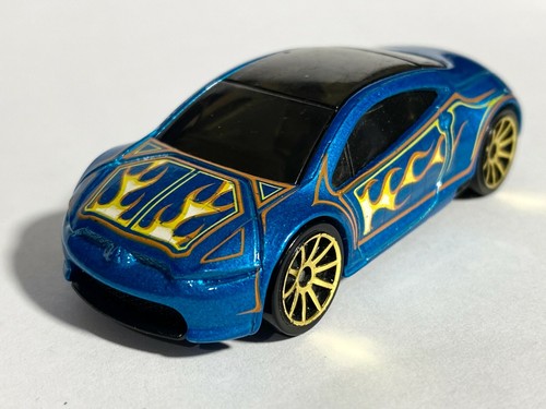 Hot Wheels Mitsubishi Eclipse Concept Car Blue With White Orange Flames ...
