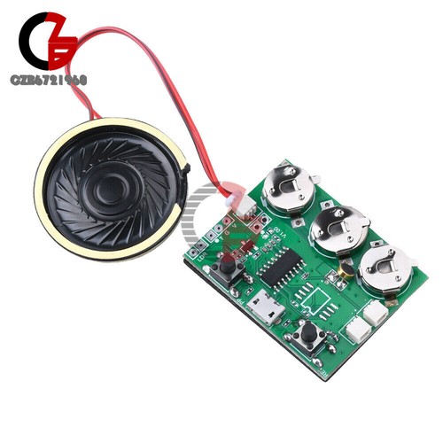 1-10pcs 100S Greeting Card DIY Recordable Voice Chip Music Box Sound ...