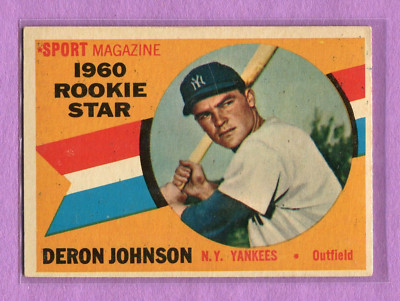 DERON JOHNSON NEW YORK YANKEES 1960 TOPPS MLB BASEBALL CARD #134 | eBay
