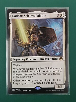 MTG D&D AFR R Nadaar Selfless Paladin #027 | eBay