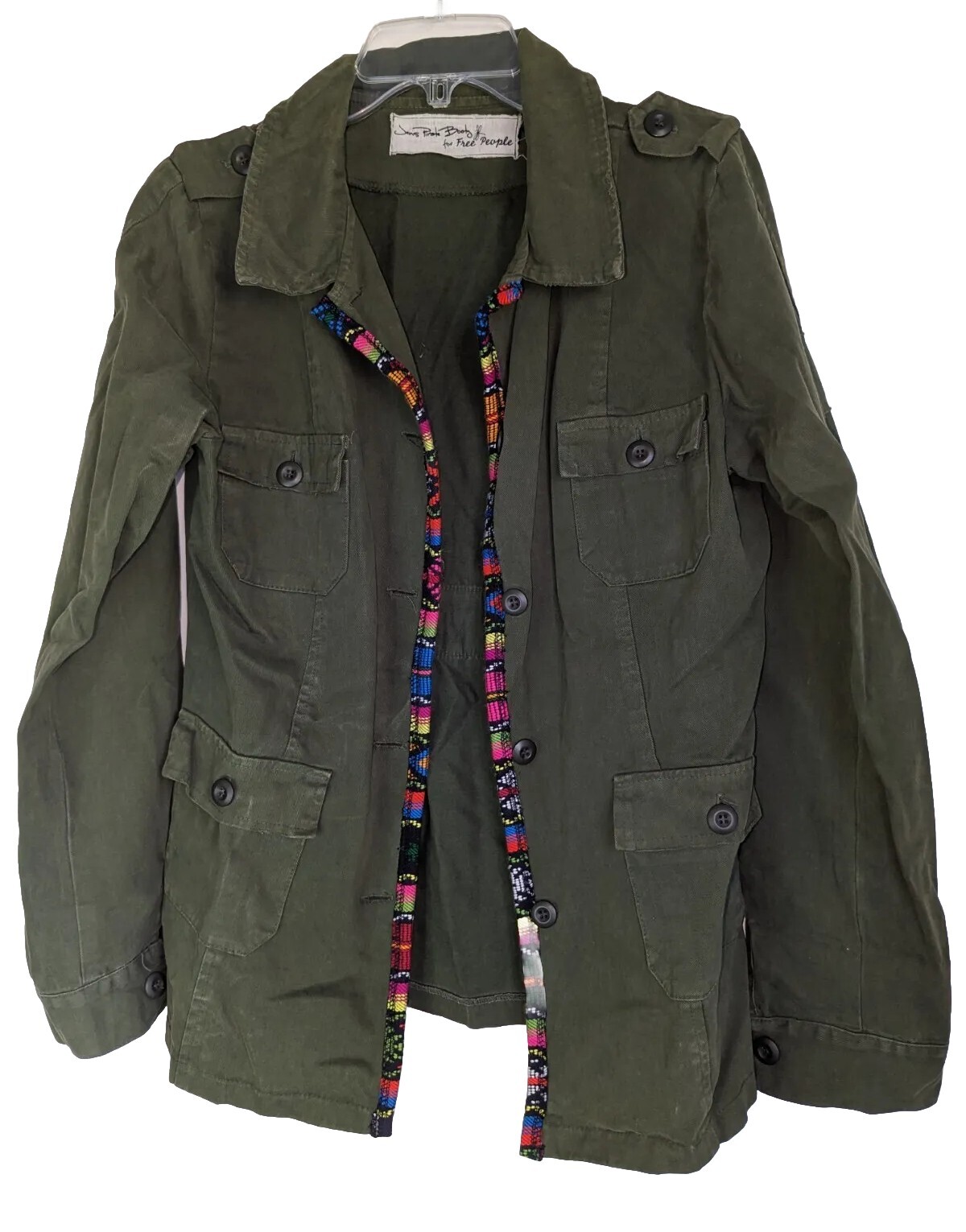 Free People Trimmed Army Military Jacket, Jen's Pirat… - Gem