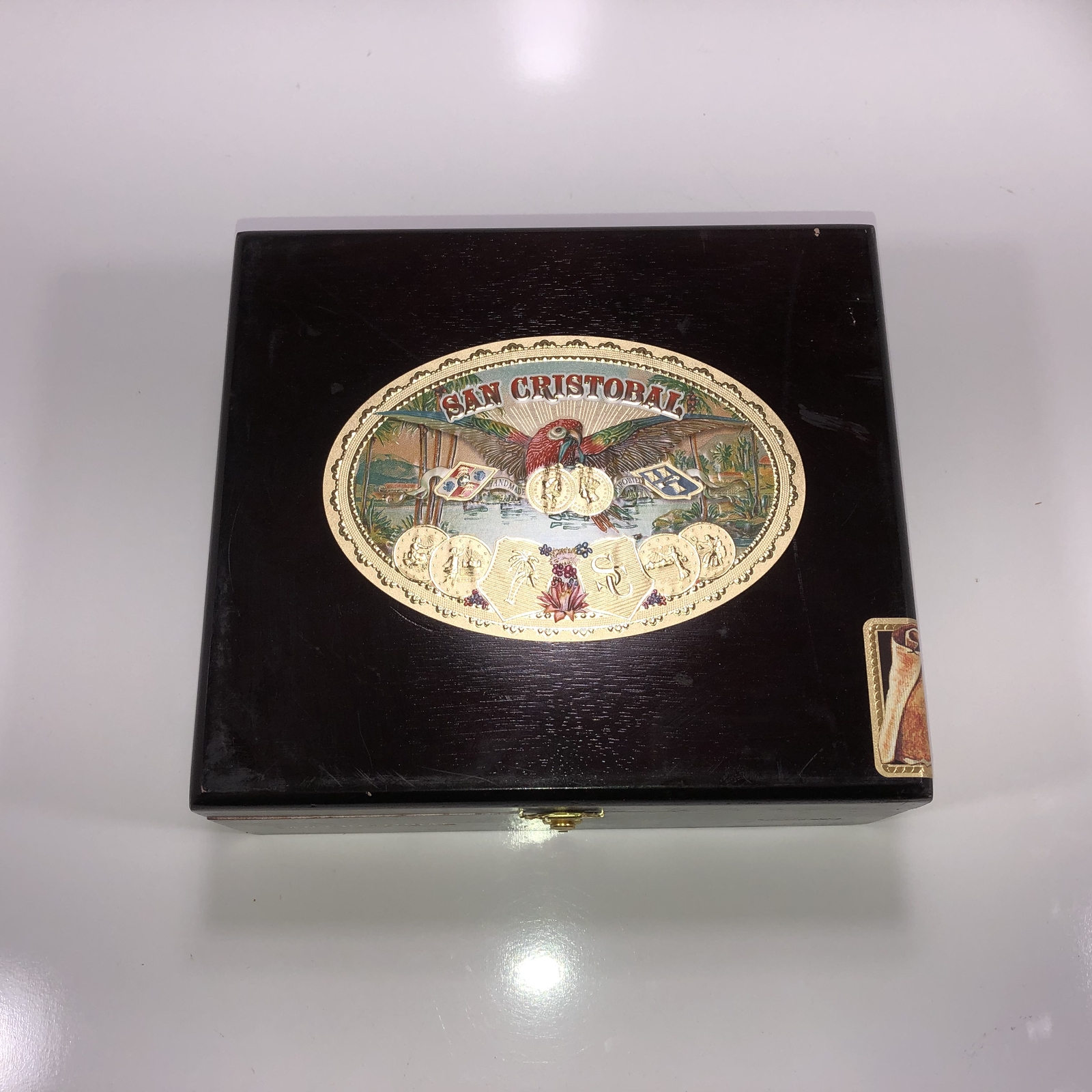 San Cristobal Coloso Empty Wooden Cigar Box 8.5x7.75x3.5 | eBay