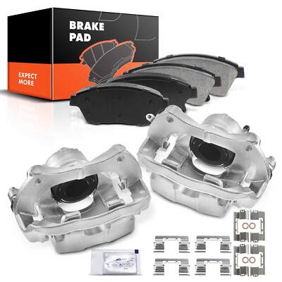 Front Brake Calipers + Brake Pads for Buick Encore Chevy Trax 13-17 ...
