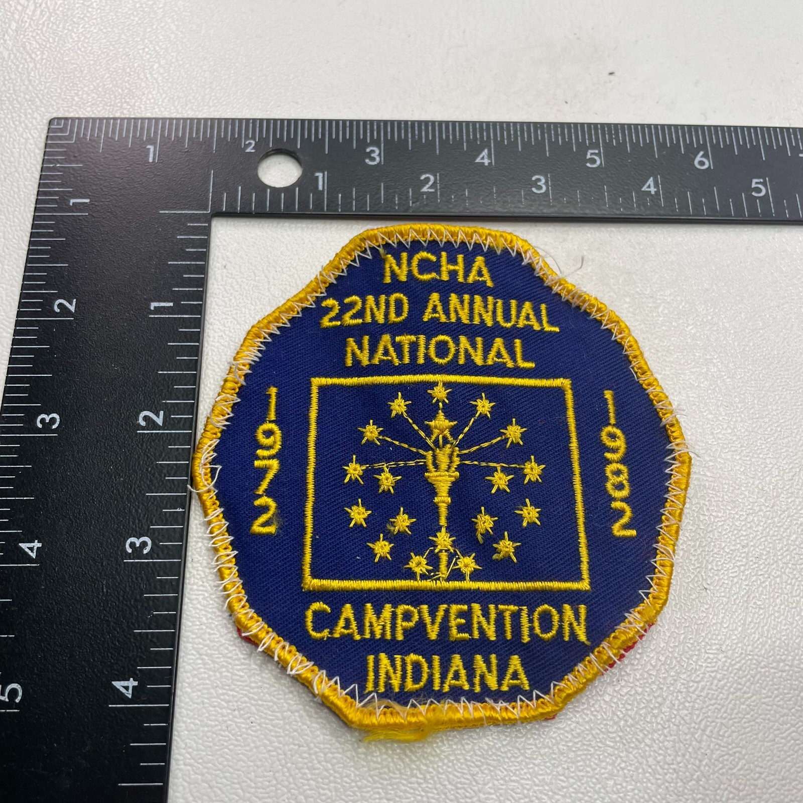 VINTAGE 1982 Campvention Indiana Patch (National Campers Hikers Assn ...