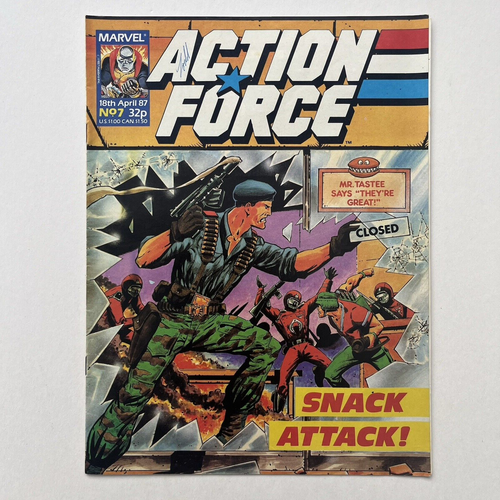 VINTAGE ACTION FORCE COMIC # 7 - MARVEL UK - GI JOE - 18th April 1987 ...