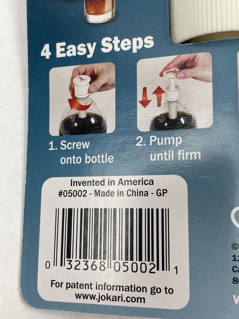 Jokari Fizz Keeper Pump Cap 2 Liter/Lt Soda Pop Bottles Saves ...