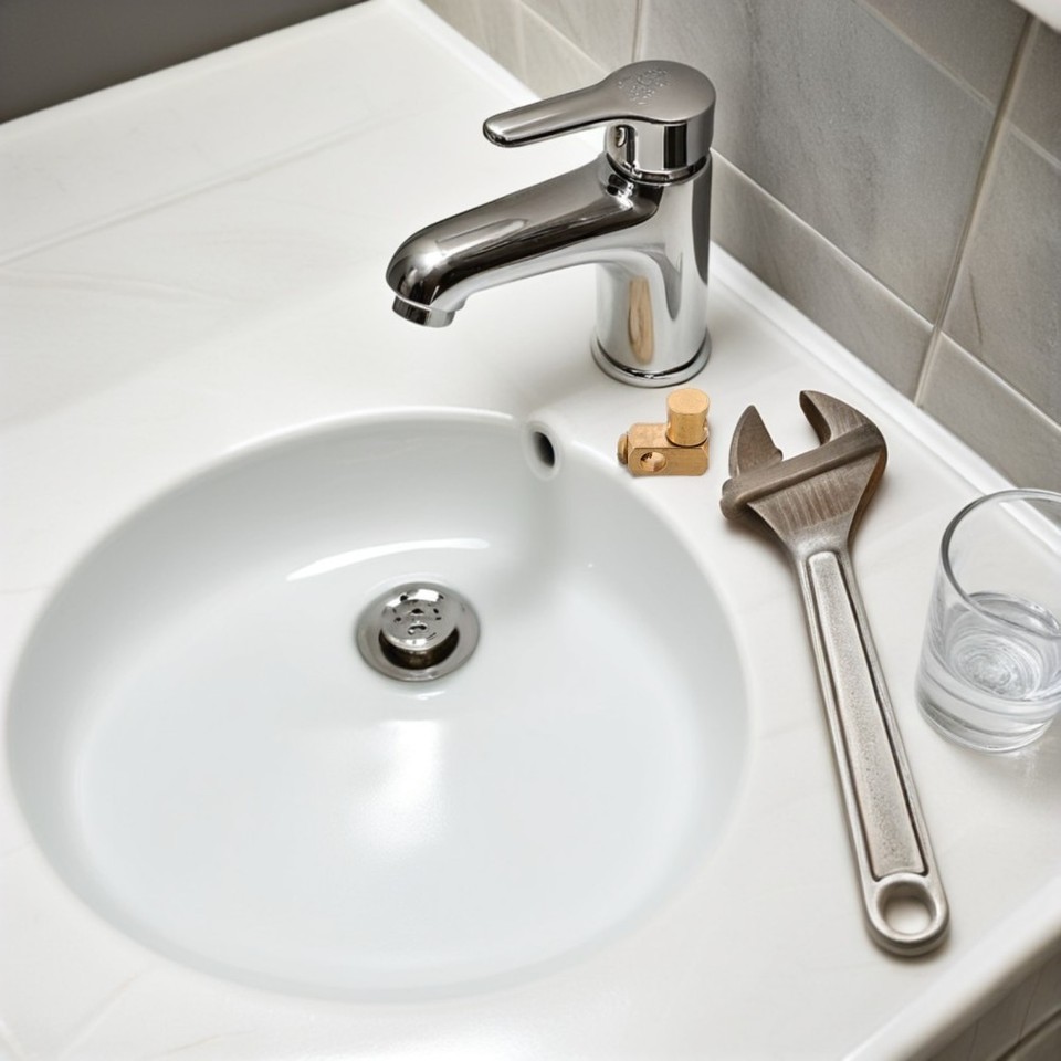 6pcs Bathroom Sink Drain Part: Copper Joint Coupler For Pop-Up Ball Rod ...