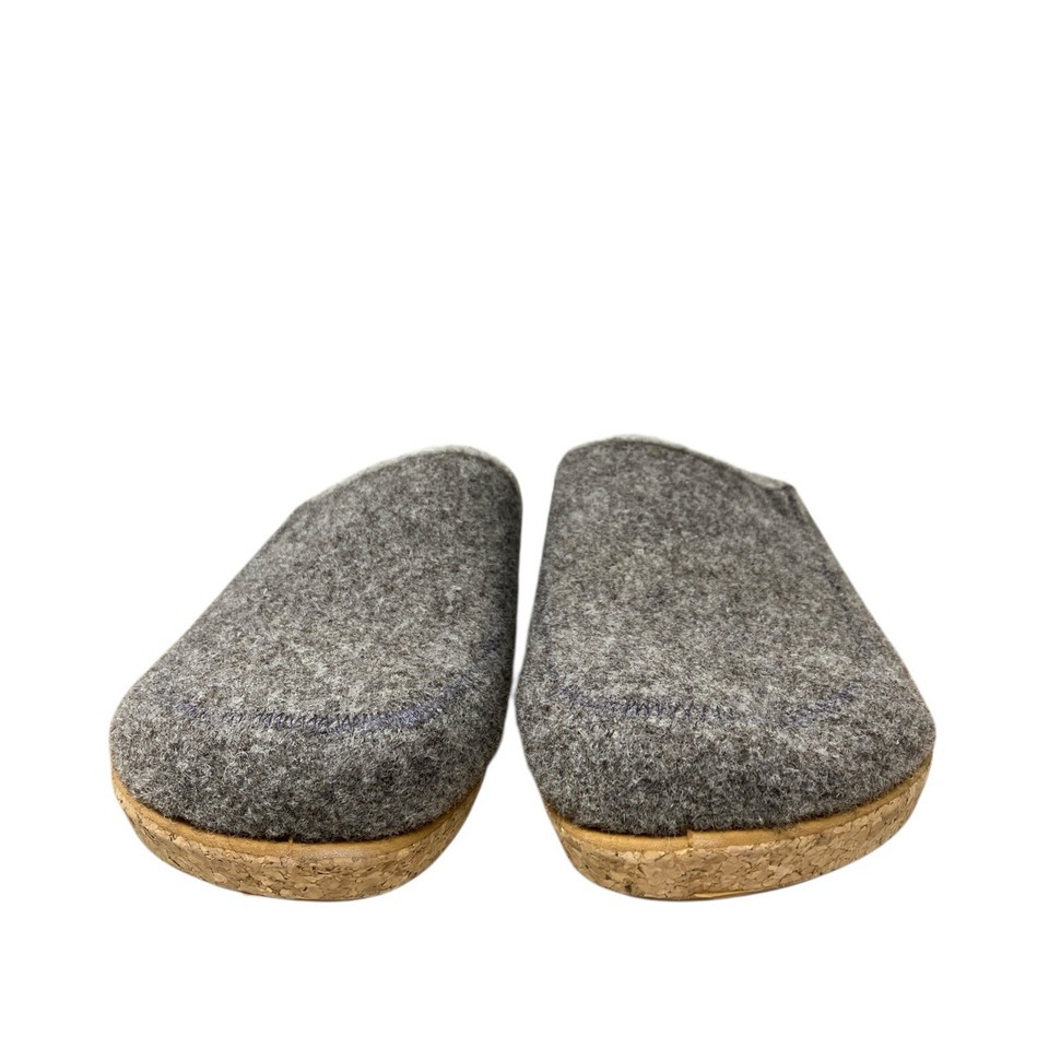 Taos Wool Do Clogs Womens 11 Gray Cork Slip On Comfort Slides Made in ...