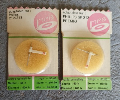Lot de 2 Saphirs pour PHILIPS GP 212 /213 | eBay