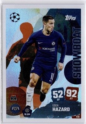Topps Match Attax 25/26 Eden Hazard Chelsea Showboat 416 Trading Card ...