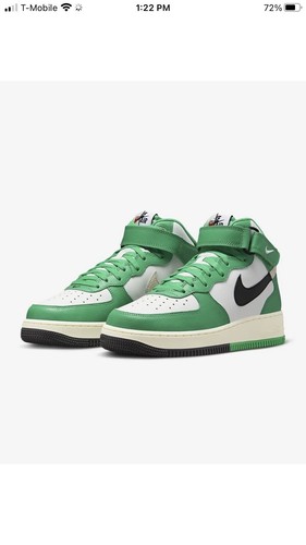 Nike Air Force 1 Mid '07 Split Remix Green White Black Men’s Size 11 ...