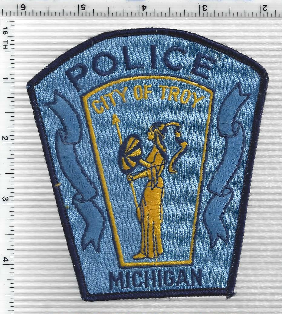 City of Troy Police (Michigan) 1st Issue Shoulder Patch | eBay