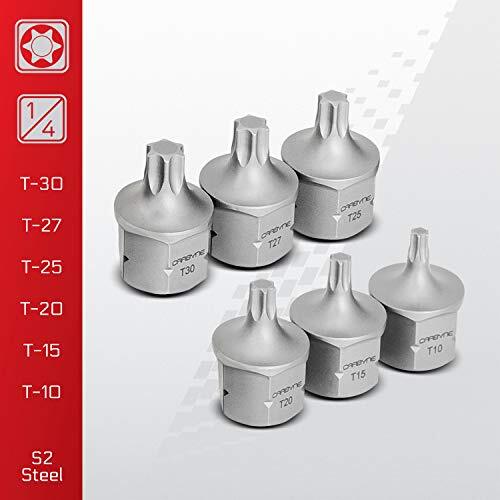 Super Short Low Profile Torx Bit Socket Set 12 Pieces | T10 To T60 ...