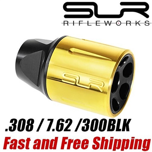 SLR Rifleworks .308/7.62/300BLK Synergy Linear Comp - 5/8x24 TPI - TiN ...