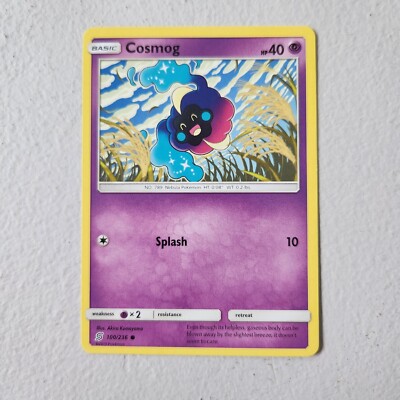 Cosmog 100/236 Sun & Moon Unified Minds Common Pokemon Card 2019 | eBay