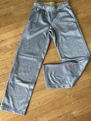 NIKE Therma-Fit Grey Livestrong Pink Swoosh Joggers Sweatpants WOMEN’S ...