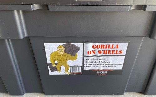 Black GORILLA on Wheels LOCKER New (Empty) for sale -- GA Local Pick up ...