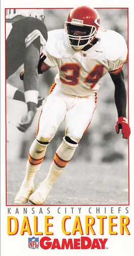 1992 GameDay #100 Dale Carter Kansas City Chiefs | eBay