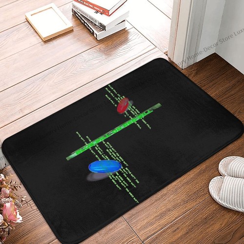 The Matrix Bedroom Mat Blue Doormat Kitchen Carpet Balcony Rug Home ...