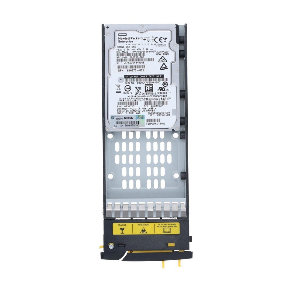 HP 3PAR StoreServ K2P98A Hard Disk Drive 600GB 2.5inch 15K SAS 12Gbps ...