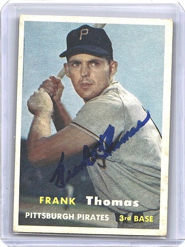1957 Topps #140 Frank Thomas Auto EX-EXMT Signed Autograph JSA COA ...