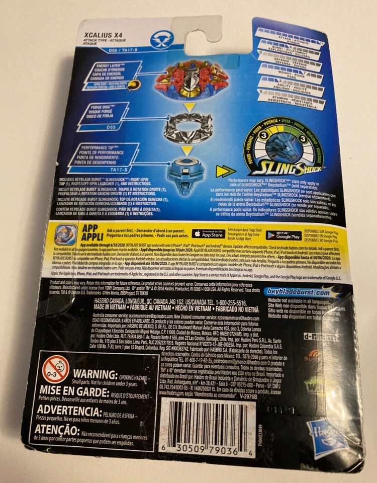BEYBLADES Burst TURBO Sling Shock Xcalius X4 Hasbro NEW | eBay