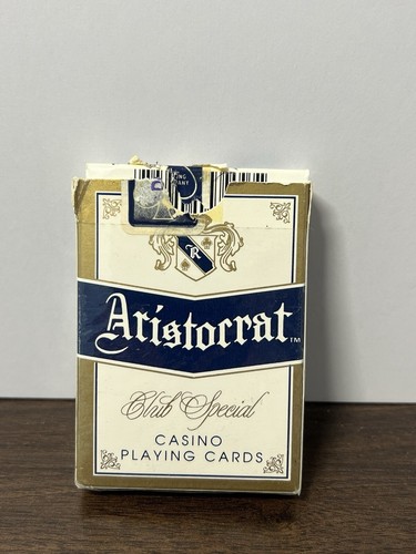ARISTOCRAT Playing Cards Club Special Blue Casino Finish, USED Box MINT ...