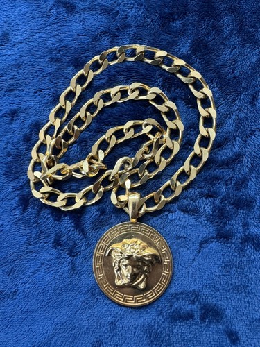 VTG Men’s Versace Chunky Cuban Link Gold Designer Chain Rare | eBay UK