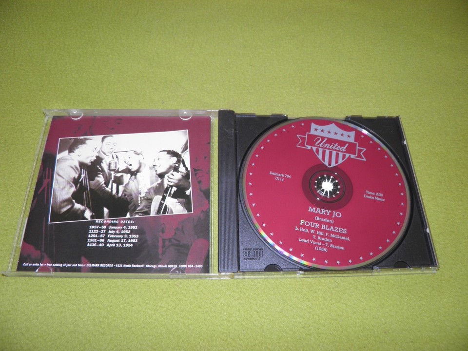 The Four Blazes - Mary Jo - 1997 USA Made Delmark Records CD NM / R&B ...