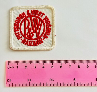 Vintage Pittsburgh & West Virginia Railway Patch Locomotive Railroad P ...