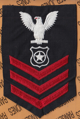 USN Navy Master-at-Arms MA PO-1 E-6 rank rate ~6.25" patch N121 | eBay
