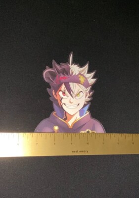 Black Clover Asta 3D Lenticular Anime Motion Car Sticker Decal Peeker ...
