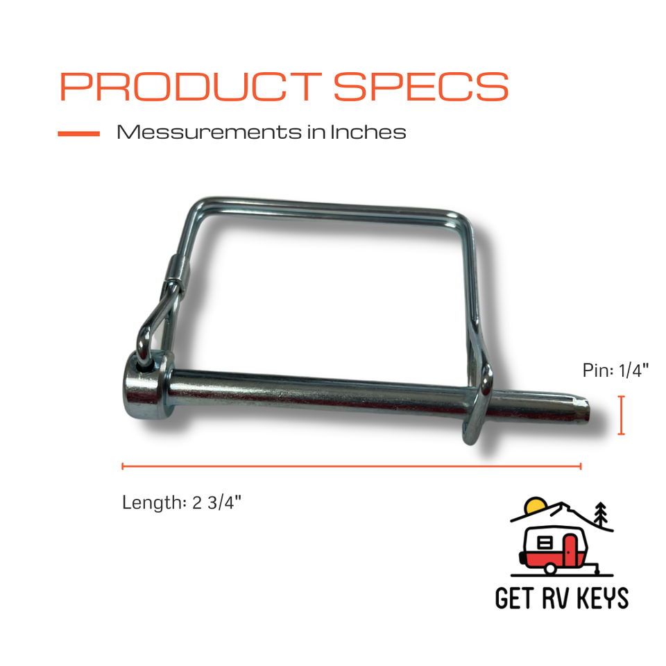 Hitch Lock Coupler RV Boat Trailer Hook Pin Pintle Safety 1/4 Truck ...