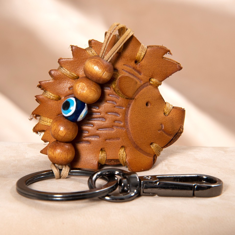 Leather Elephant Keychain, Charm for Women's Purse & Bags | Handmade ...