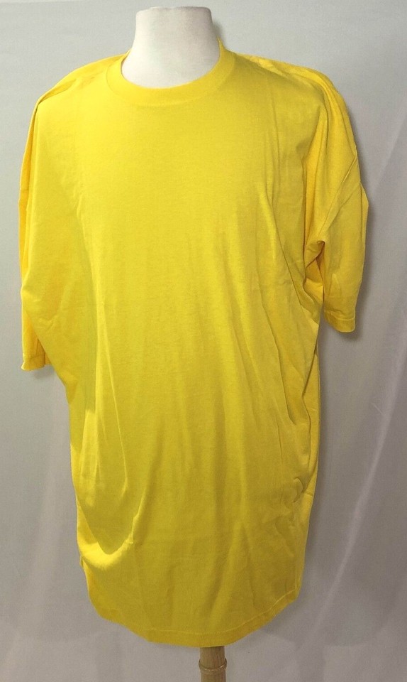 Mens Heavyweight T Shirts Plain Short Sleeve Tee Cotton BIG TALL 4XL to ...