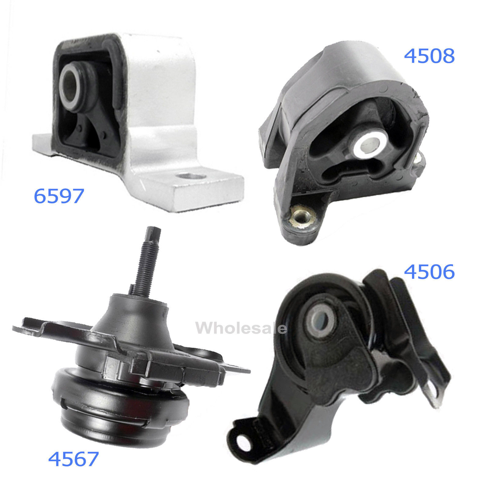 Motor & Trans Mount For 02-05 Honda Civic Acura RSX 2.0 Auto 6597 4567 ...